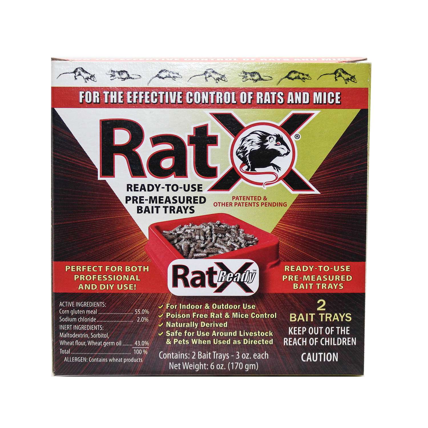 RatX Non-Toxic Bait Pellets For Mice and Rats 6 oz 2 pk - Ace Hardware