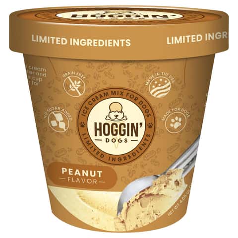 Hoggin' Dogs Ice Cream Mix Peanut Grain Free Treats For Dogs 4.65 oz 1 ...