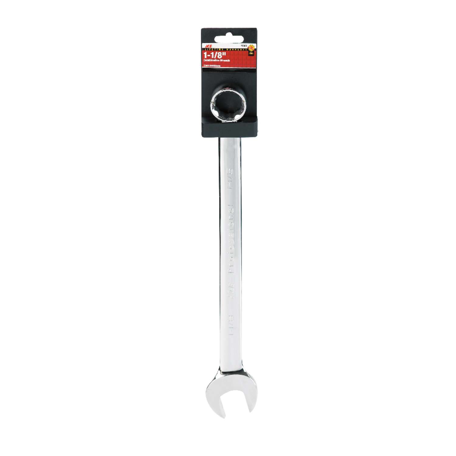 Ace Pro Series 1-1/8 in. X 1-1/8 in. SAE Combination Wrench 15.8 in. L ...