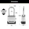 Master Lock M176XDLH Magnum 4-25/64 in. H X 1-13/16 in. W X 2 in. L ...