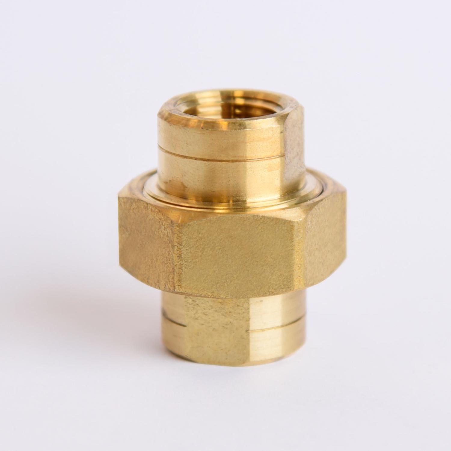 ATC 3/8 in. FPT X 3/8 in. D FPT Yellow Brass Union - Ace Hardware