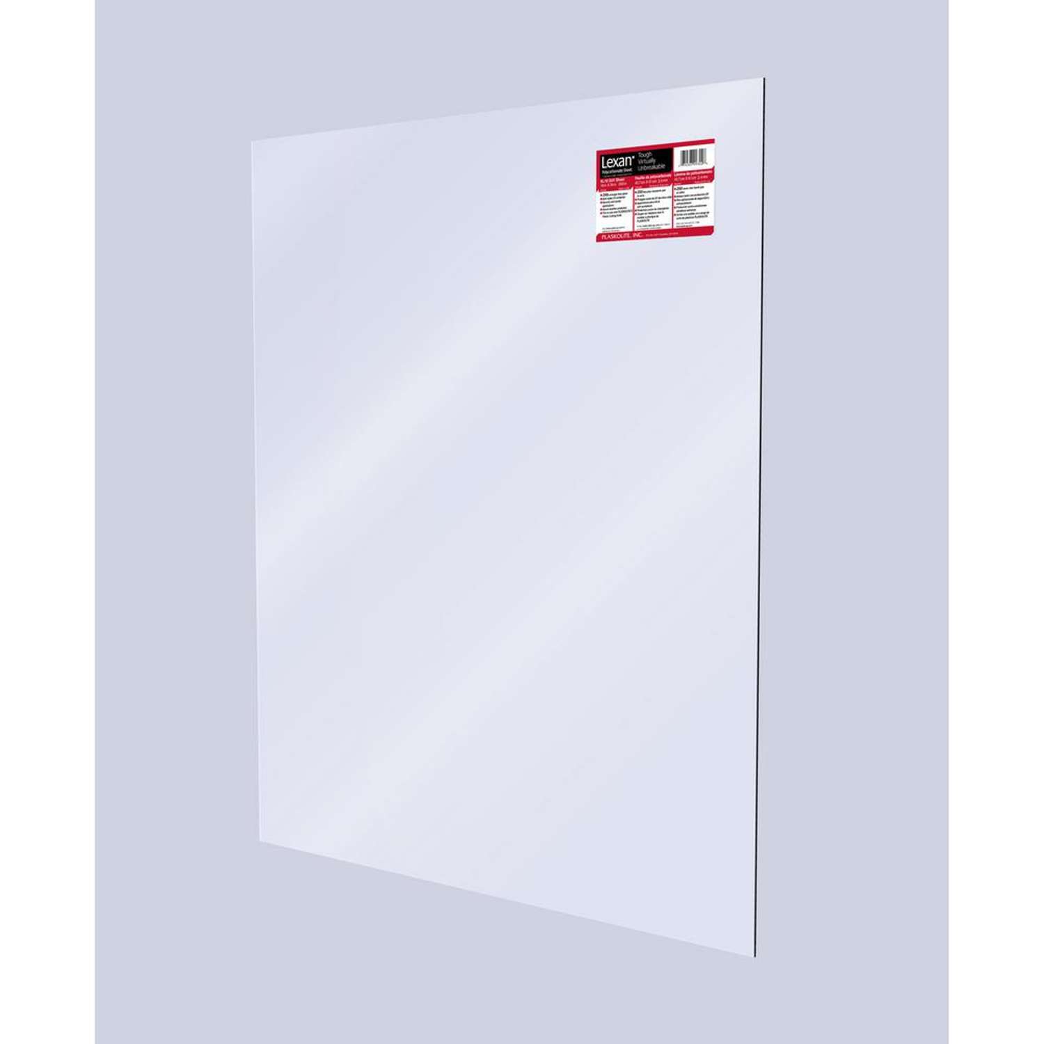 Plaskolite Lexan 48 in. H X 96 in. W Clear Polycarbonate Panel - Ace ...