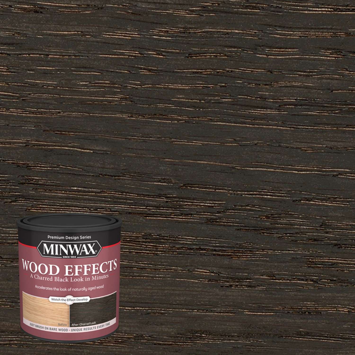 Minwax Wood Effects Transparent Charred Black Water-Based Weathered ...