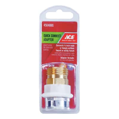 Ace Quick-Connect Dual Thread 3/4 in. Chrome Aerator Adapter - Ace Hardware