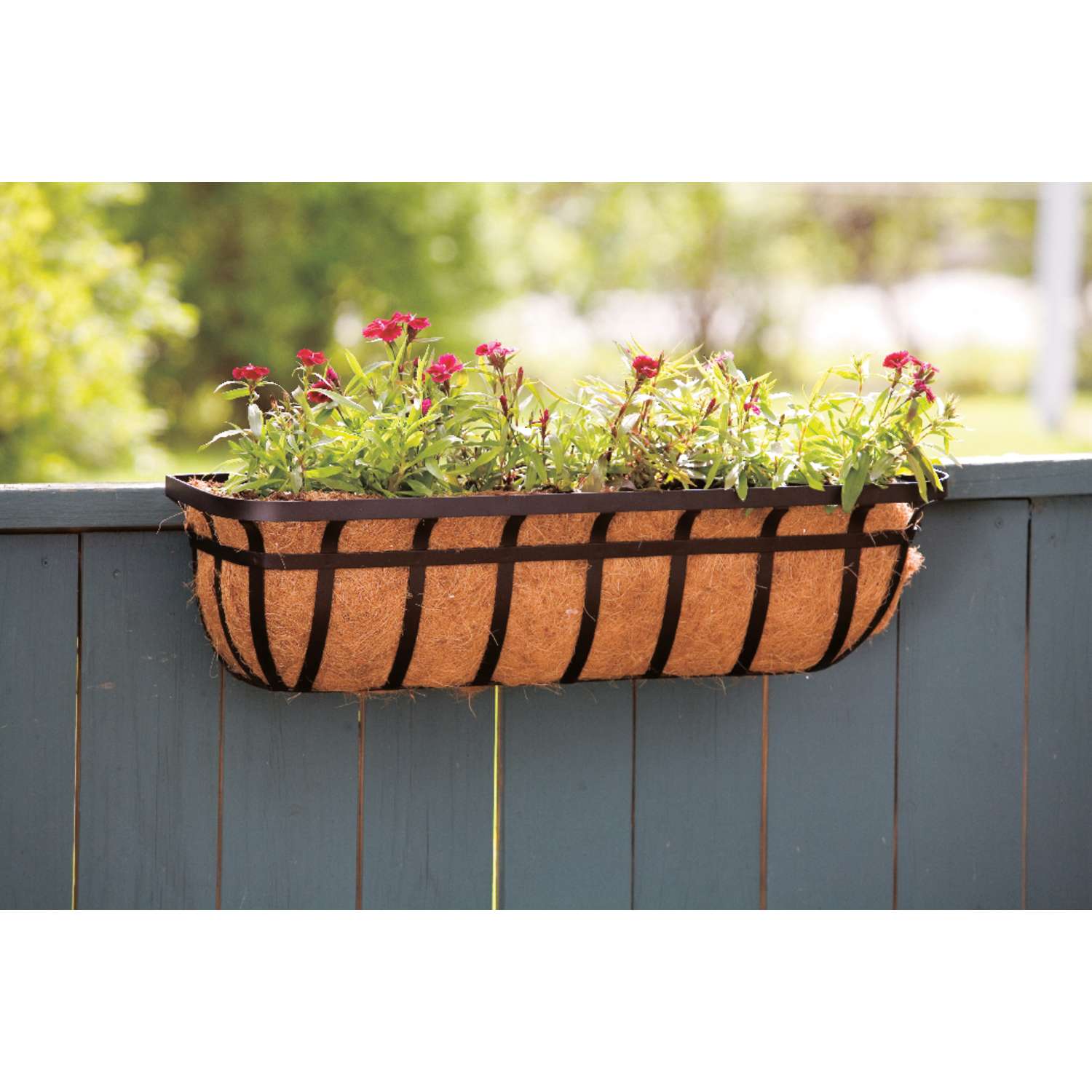 Living Accents Steel Deck Planter Black - Ace Hardware