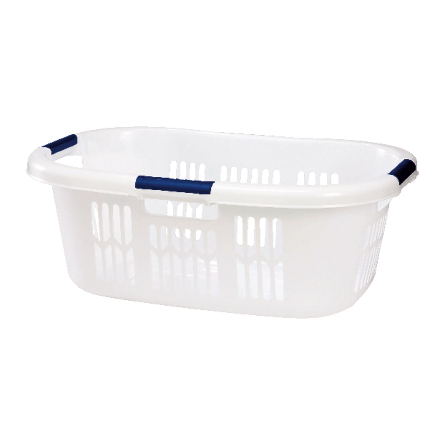 Rubbermaid White Polyethylene Laundry Basket - Ace Hardware