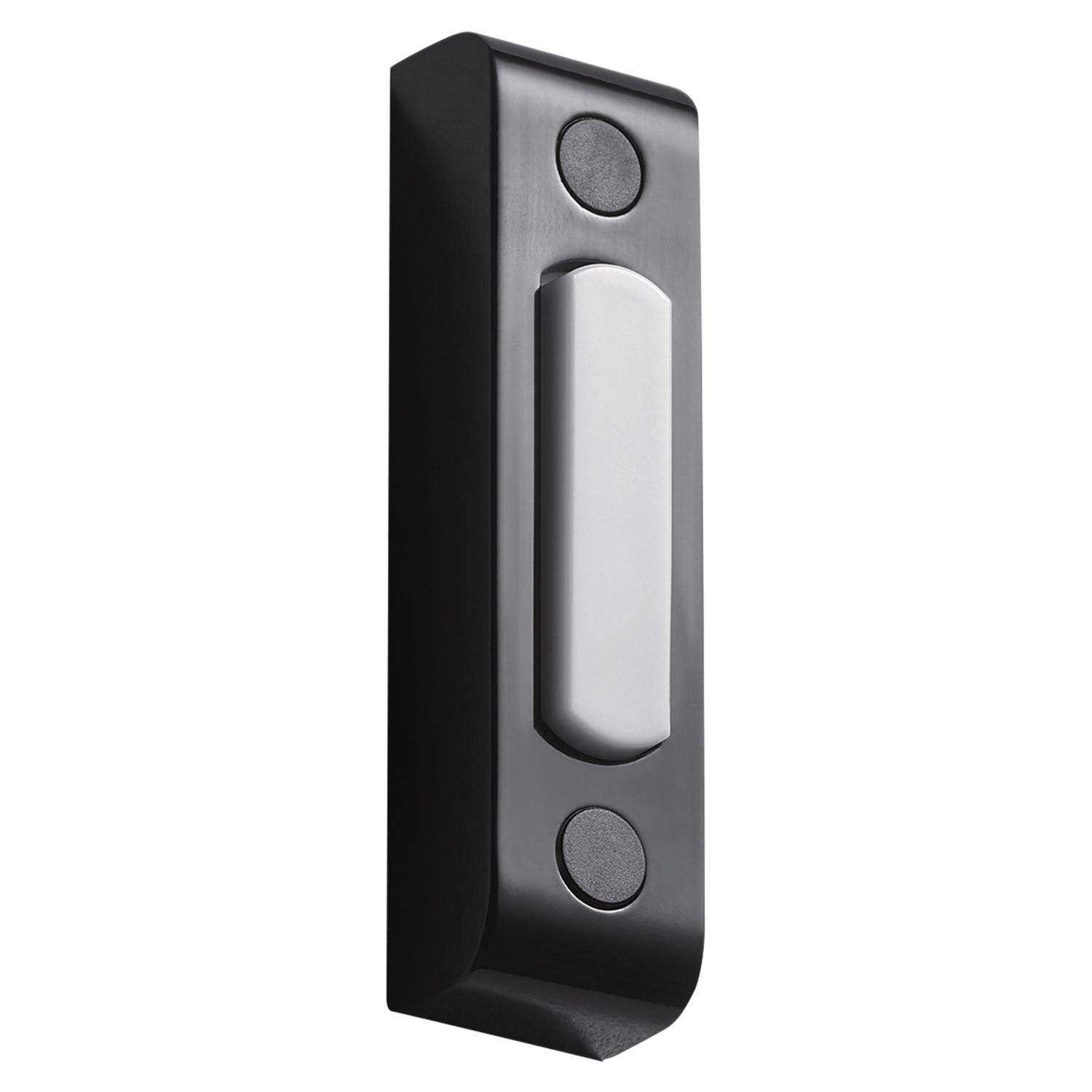 Globe Black Metal/Plastic Wired Pushbutton Doorbell - Ace Hardware