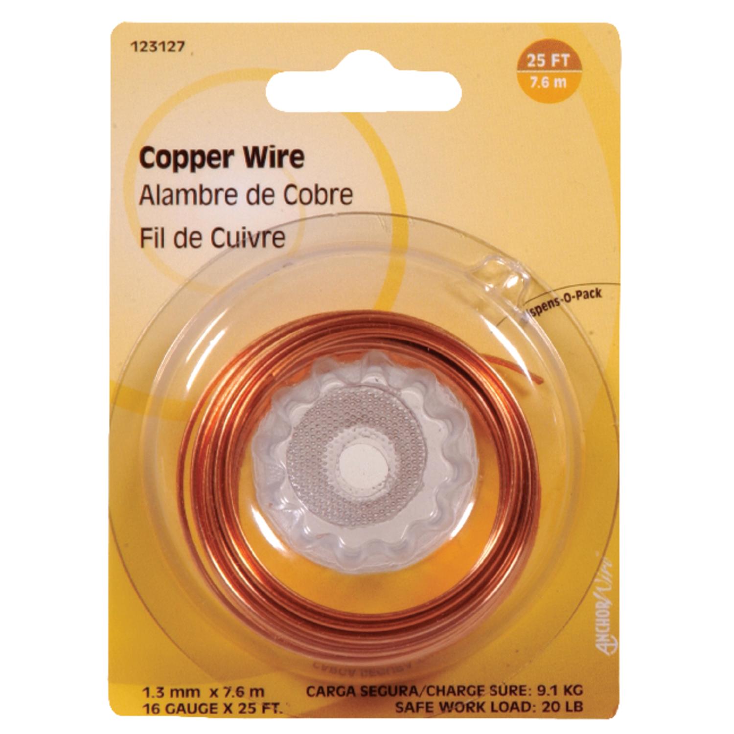 Hillman 25 ft. L Copper 16 Ga. Wire - Ace Hardware