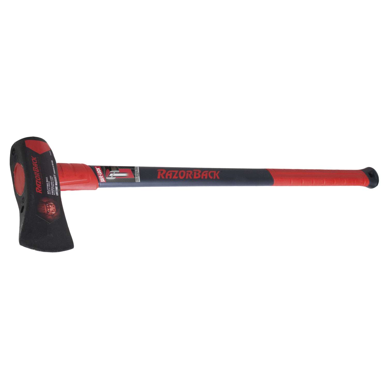 Razor-Back 8 lb Single Bit Splitting Maul 34 in. Fiberglass Handle ...