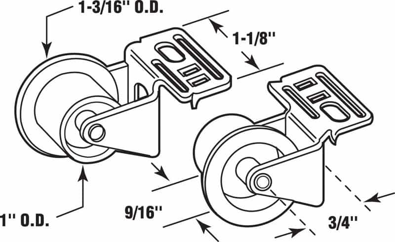 Prime-Line Steel Drawer Guide Roller Assembly 1 pk - Ace Hardware
