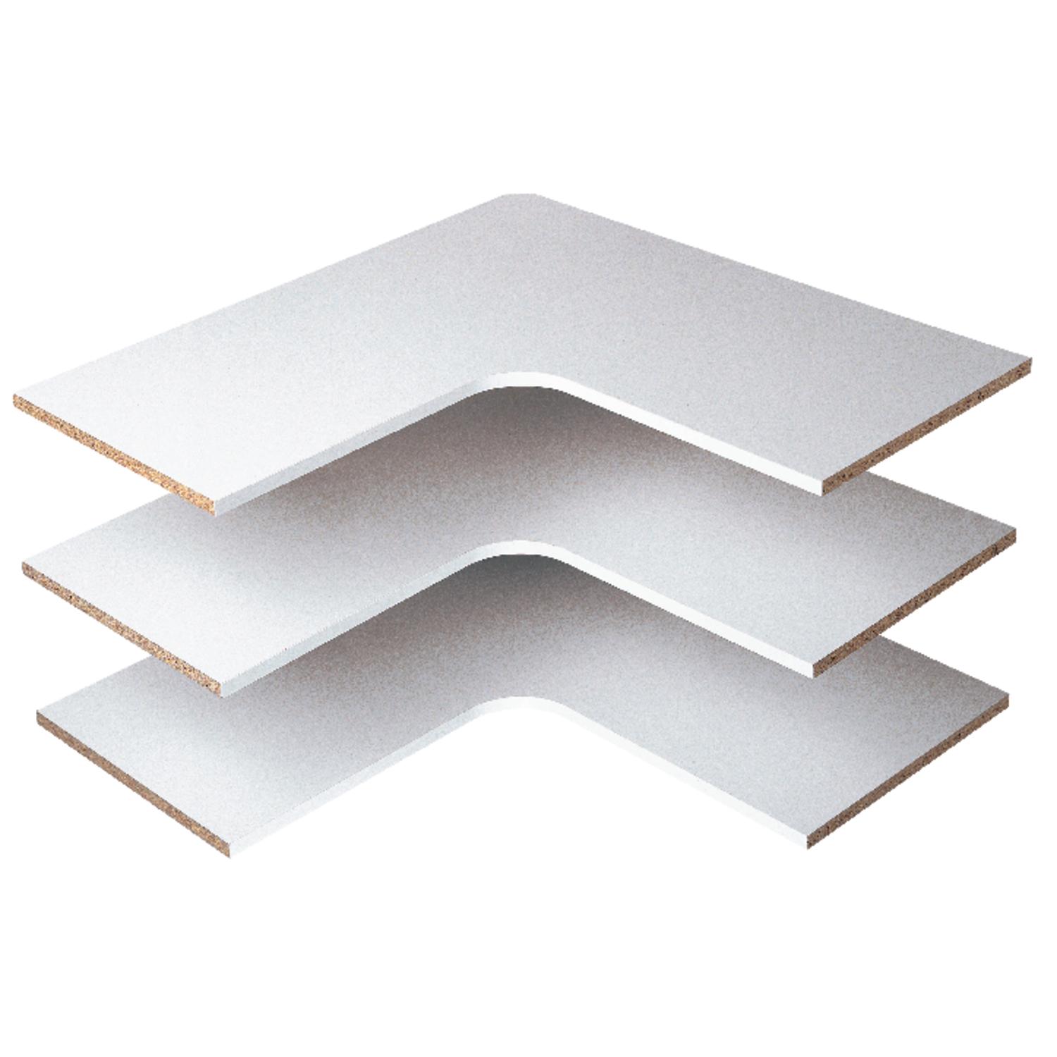 Easy Track .625 in. H X 30 in. W X 14 in. L Wood Closet Organizer Shelf ...