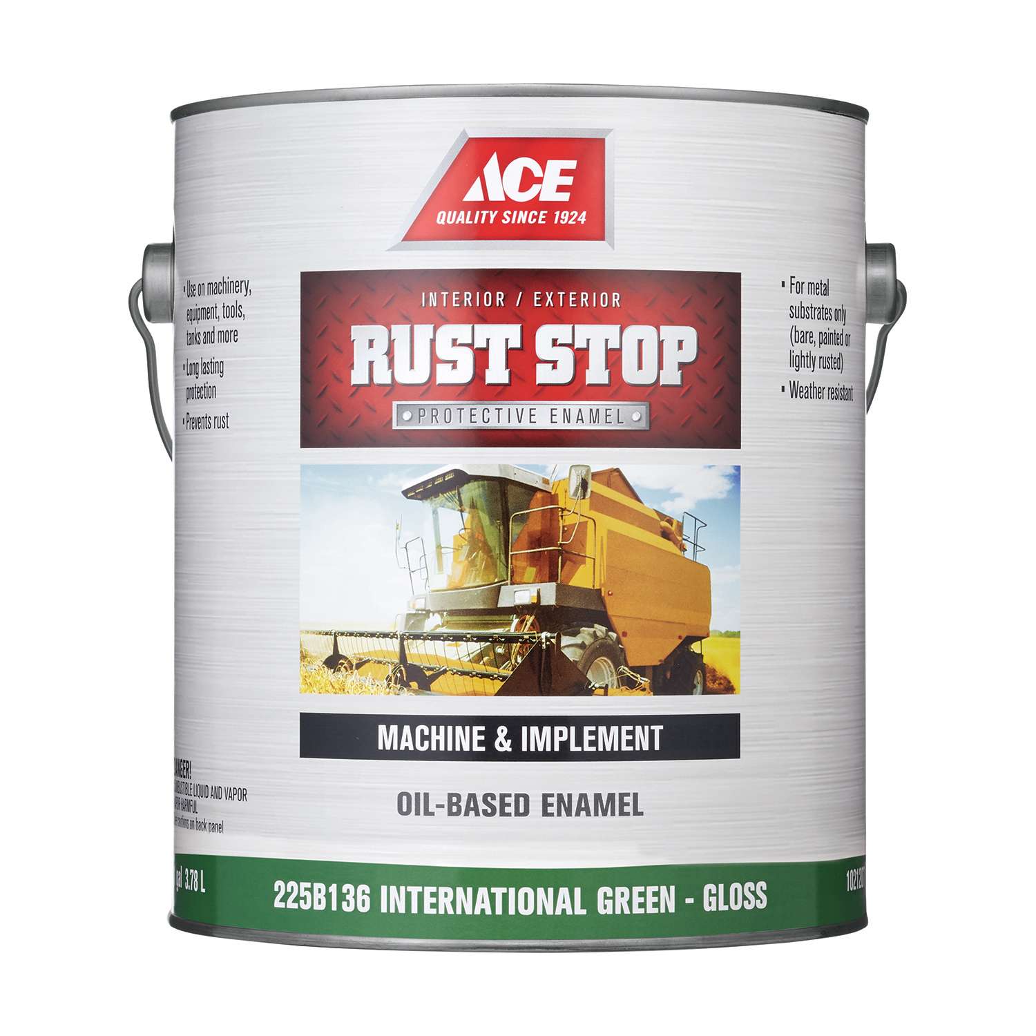 Ace Rust Stop Indoor / Outdoor Gloss International Green Oil-Based ...