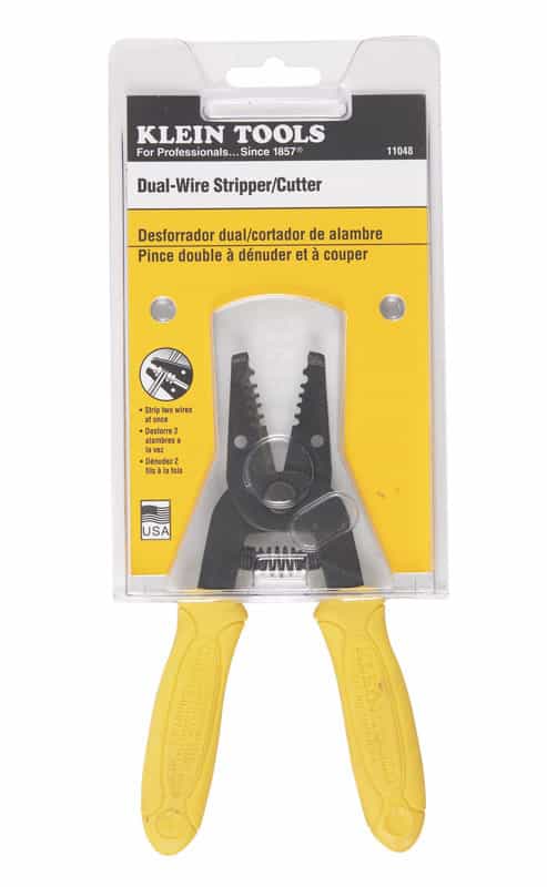 Klein Tools 14 AWG 6-1/4 in. L Dual-Wire Stripper/Cutter - Ace Hardware