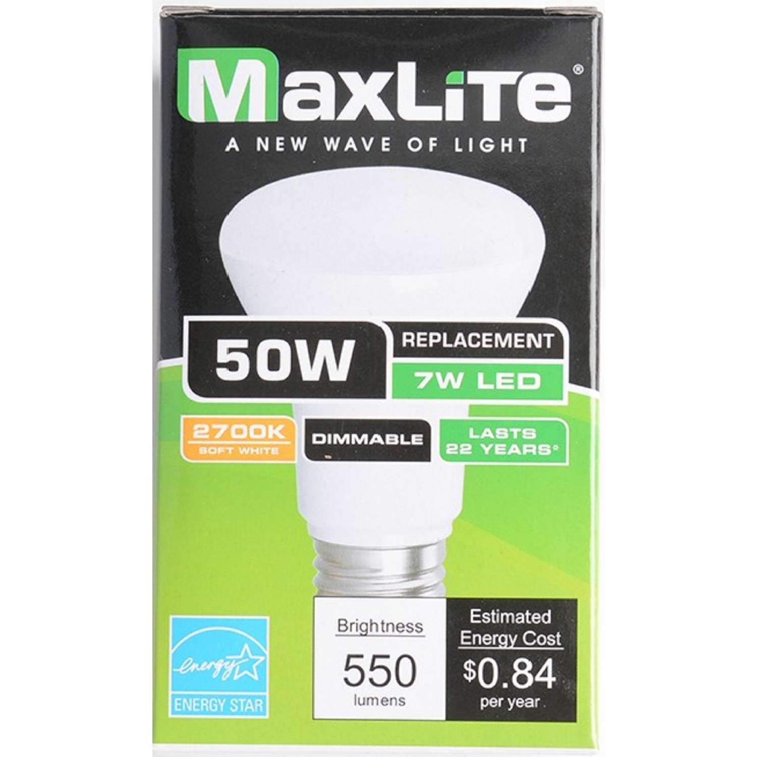 MaxLite BR20 E26 (Medium) LED Bulb Soft White 50 Watt Equivalence 1 pk - Ace Hardware