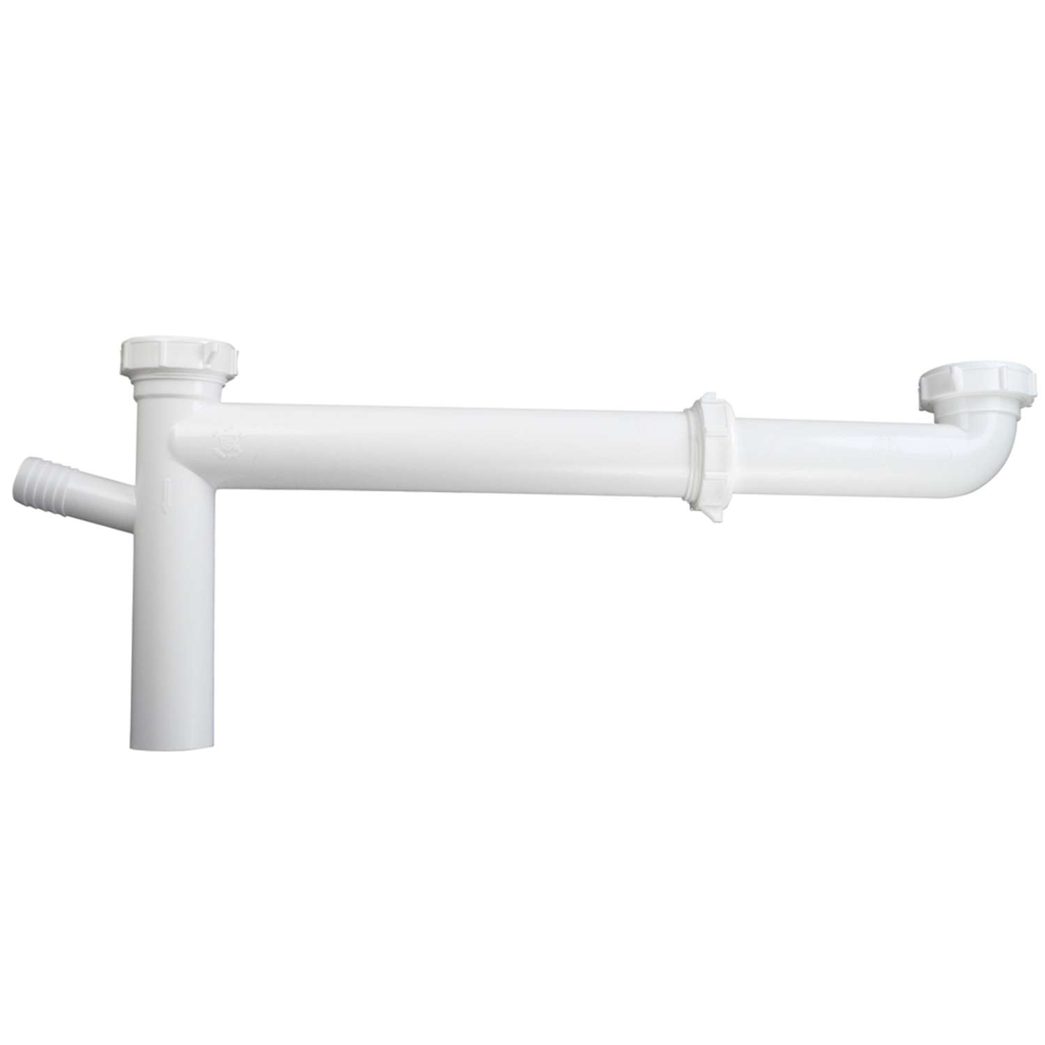 Plumb Pak 1-1/2 in. D X 20 in. L Plastic Continuous Waste End Outlet ...