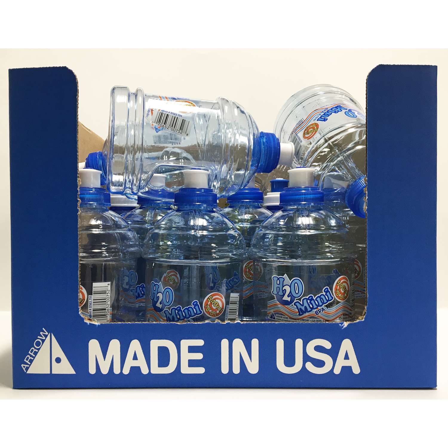 Arrow Home Products 18 oz Hydration Bottle Clear BPA Free Hydration ...