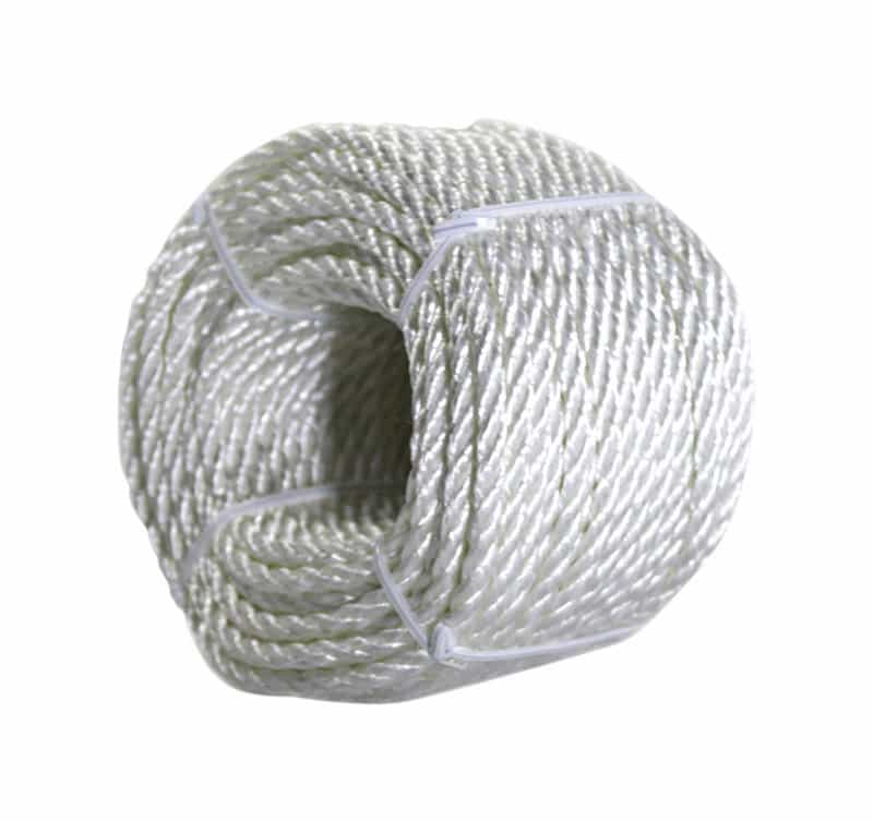 Ace 1/4 in. Dia. x 100 ft. L White Twisted Nylon Rope - Ace Hardware