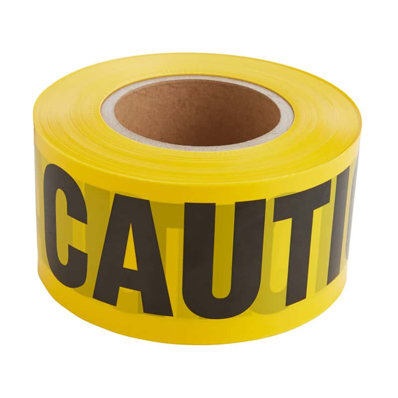 Irwin Strait-Line 1000 ft. L X 3 in. W PVC Caution Barricade Tape Yellow - Ace Hardware