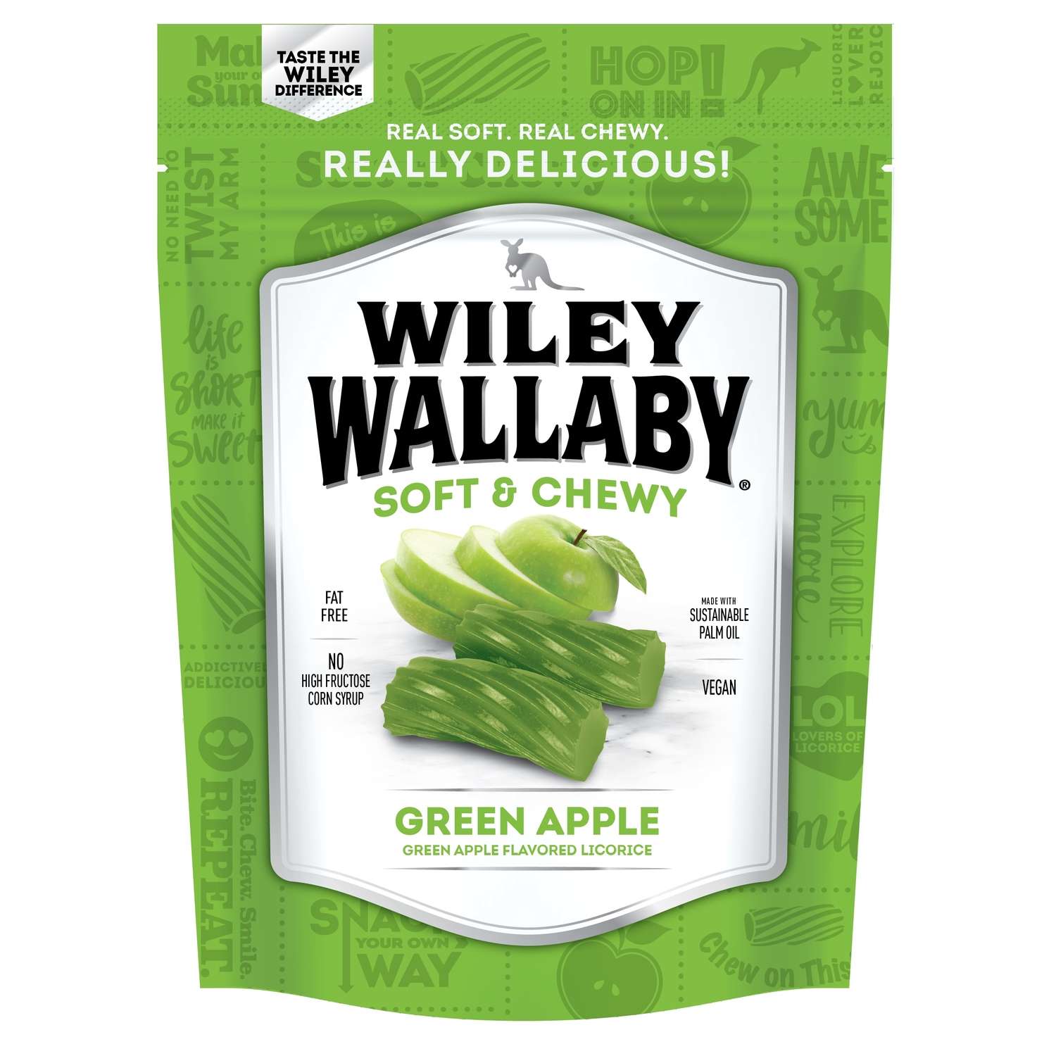 Wiley Wallaby Australian Style Gourmet Green Apple Licorice 10 oz - Ace ...