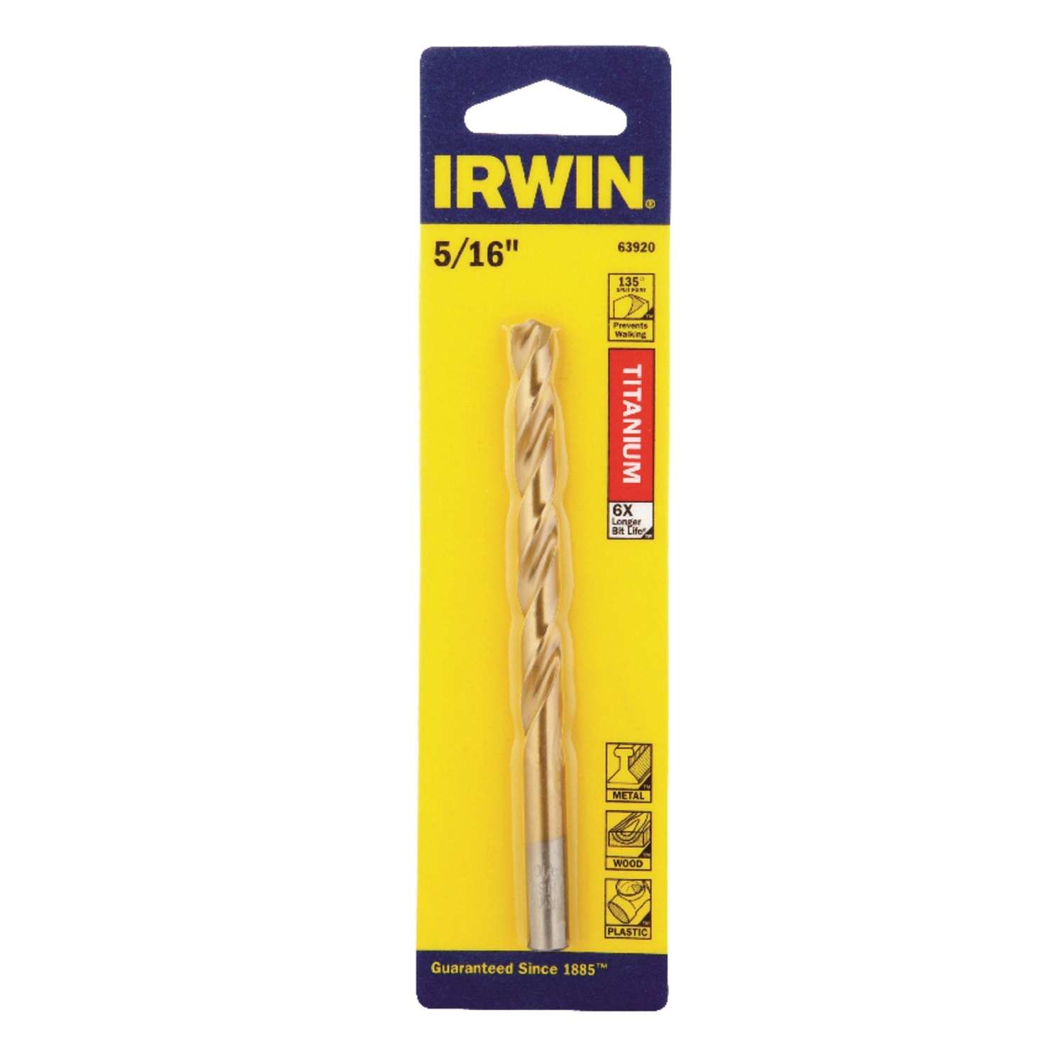 Irwin 5/16 in. x 4-1/2 in. L High Speed Steel Drill Bit 1 pc. - Ace ...