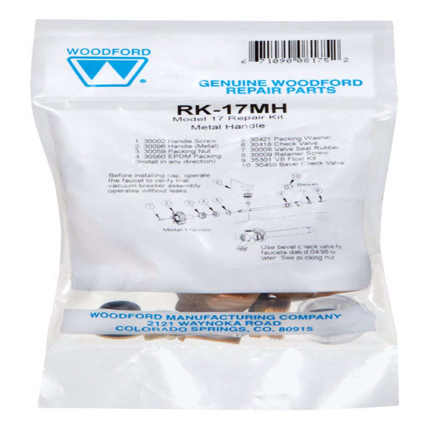 Woodford 1/2 in. MIP Hose Anti-Siphon Brass Repair Kit - Ace Hardware