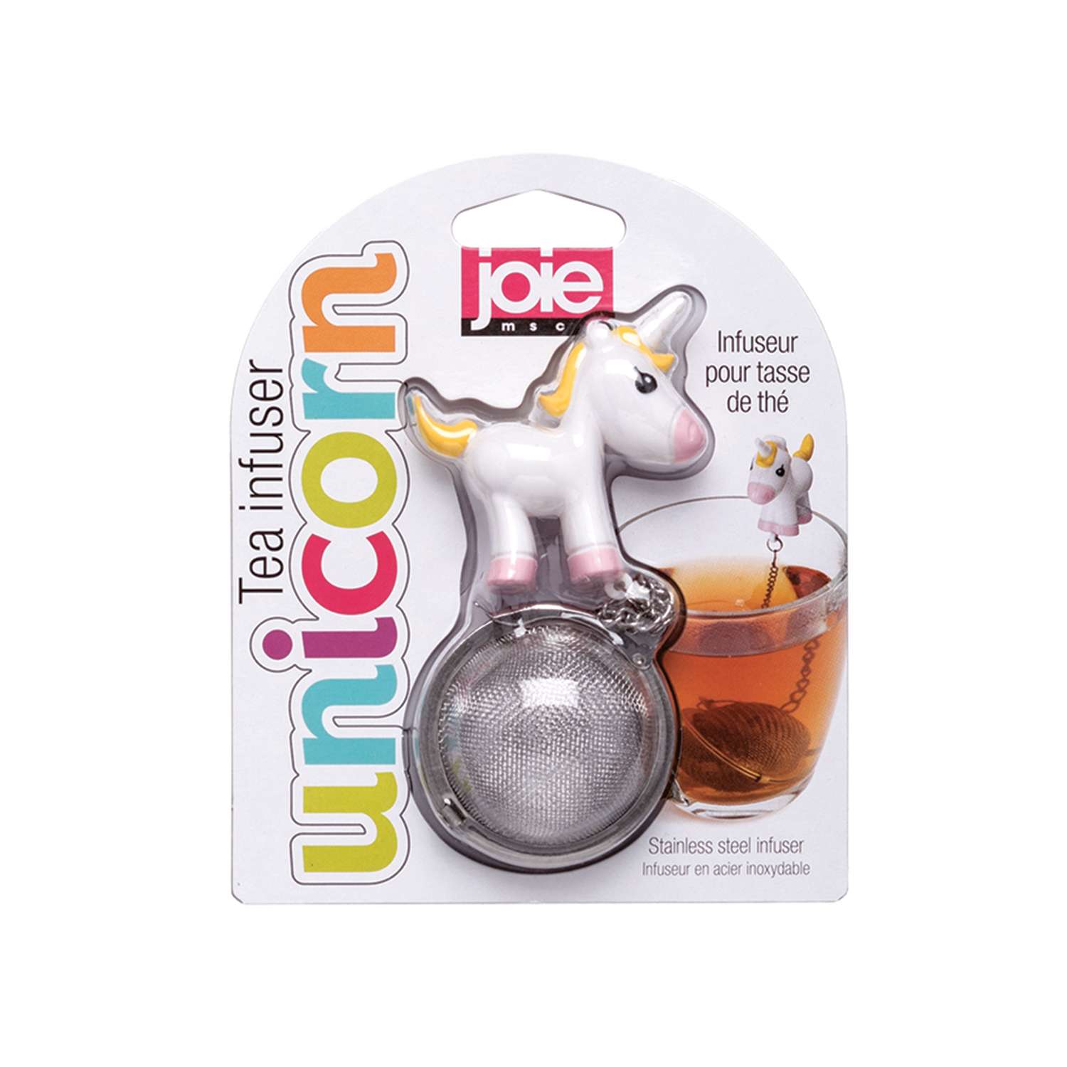 Joie Unicorn White Silicone/Stainless Steel Tea Infuser - Ace Hardware
