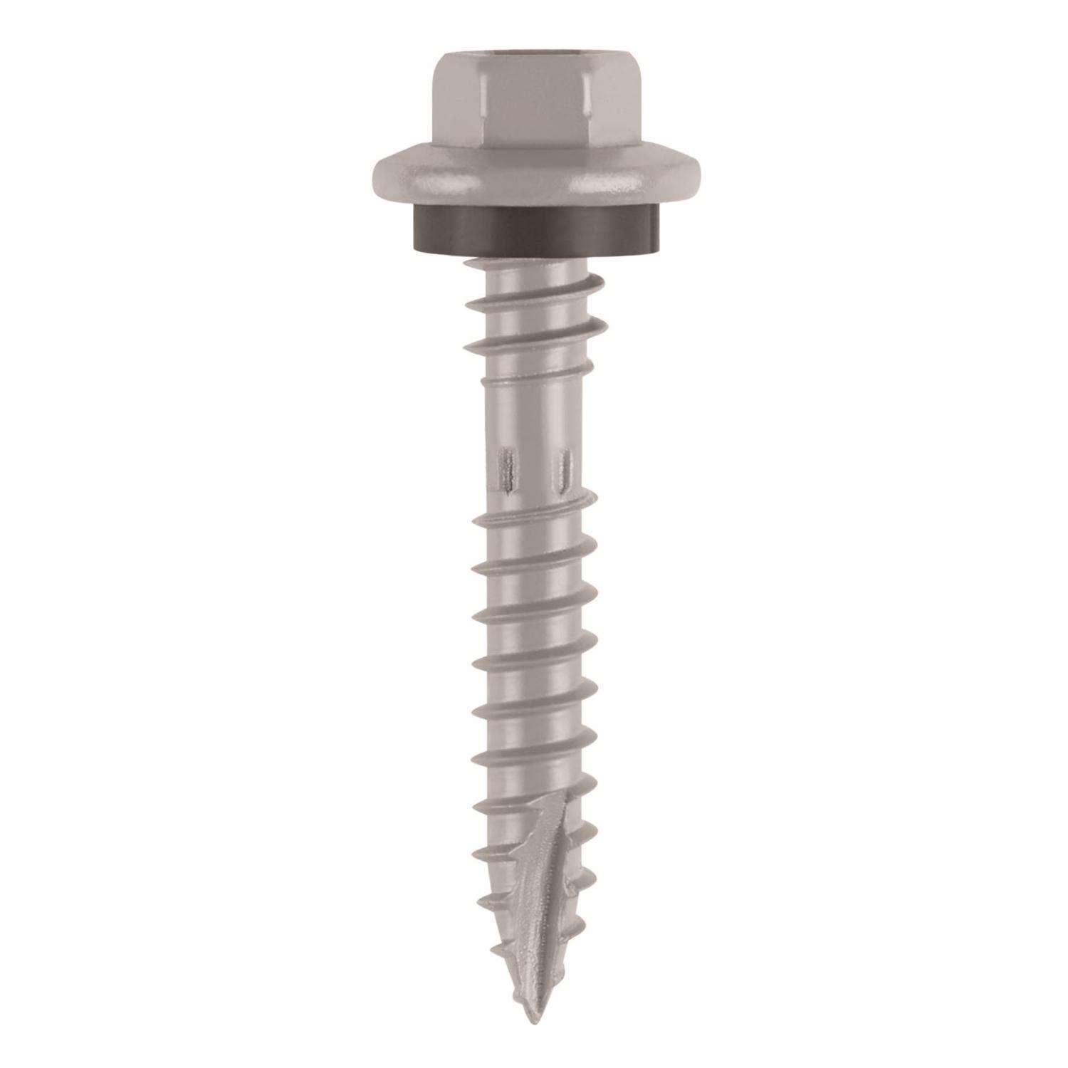 Teks Elite No. 10 X 2 in. L Hex Drive Hex Washer Head Roofing Screws 80 ...