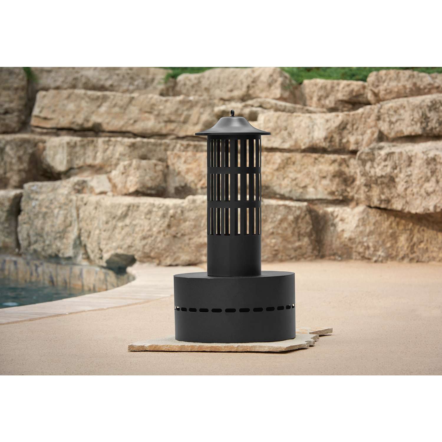 HY-C 13.5 in. W Steel Flame Round Wood Fire Pit - Ace Hardware