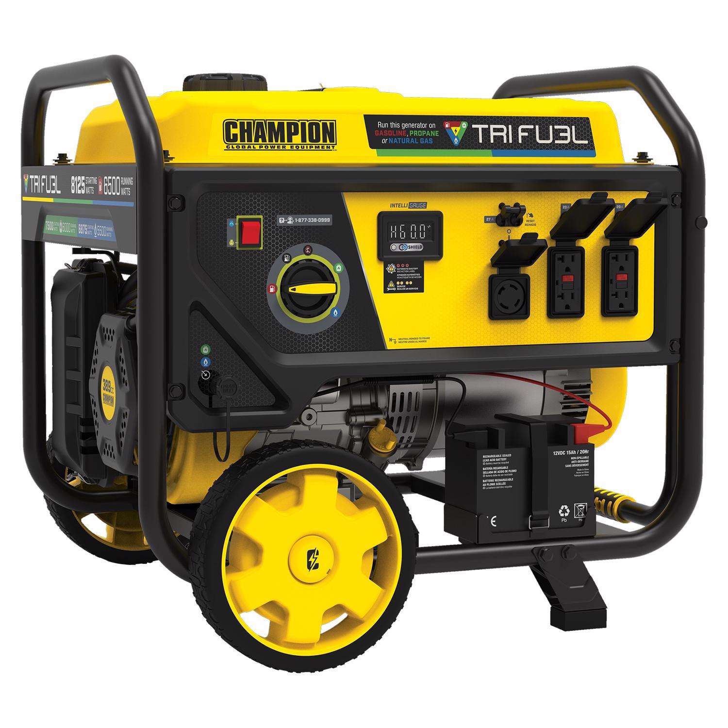 Champion 6500 W 7500 W 120/240 V Gasoline Portable Portable Generator ...
