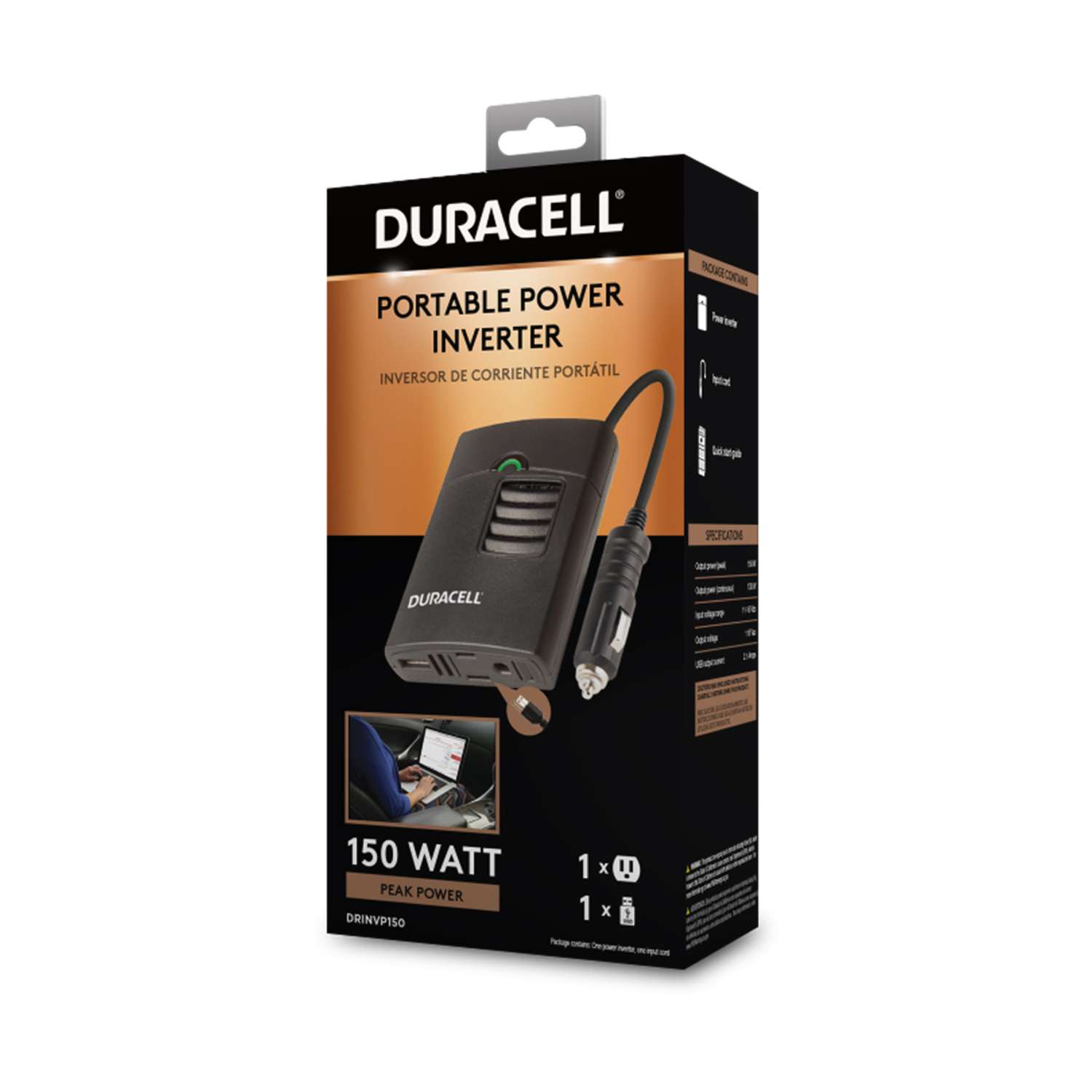 Duracell 115 V 150 W 1 outlets Power Inverter - Ace Hardware