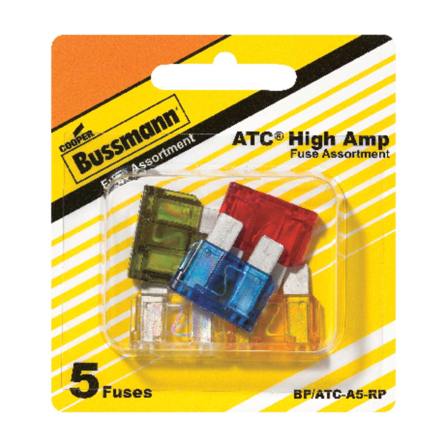 Bussmann ATC Assorted Fuse Assortment 5 pk Mfr# BP/ATC-A5-RP - Ace Hardware