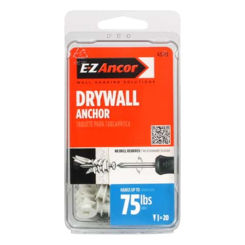 E-Z Ancor 1-1/4 in. L Nylon Phillips Head Drywall Anchors 20 pk - Ace ...