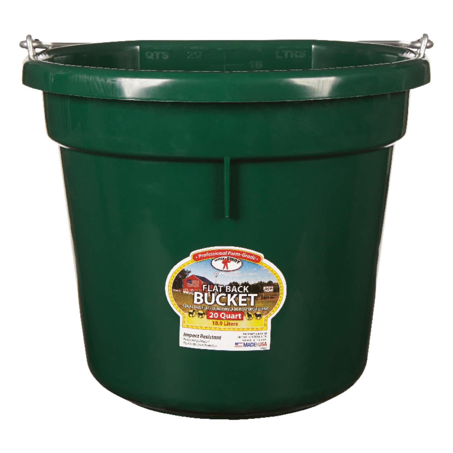 Little Giant 20 qt. Bucket Green - Ace Hardware
