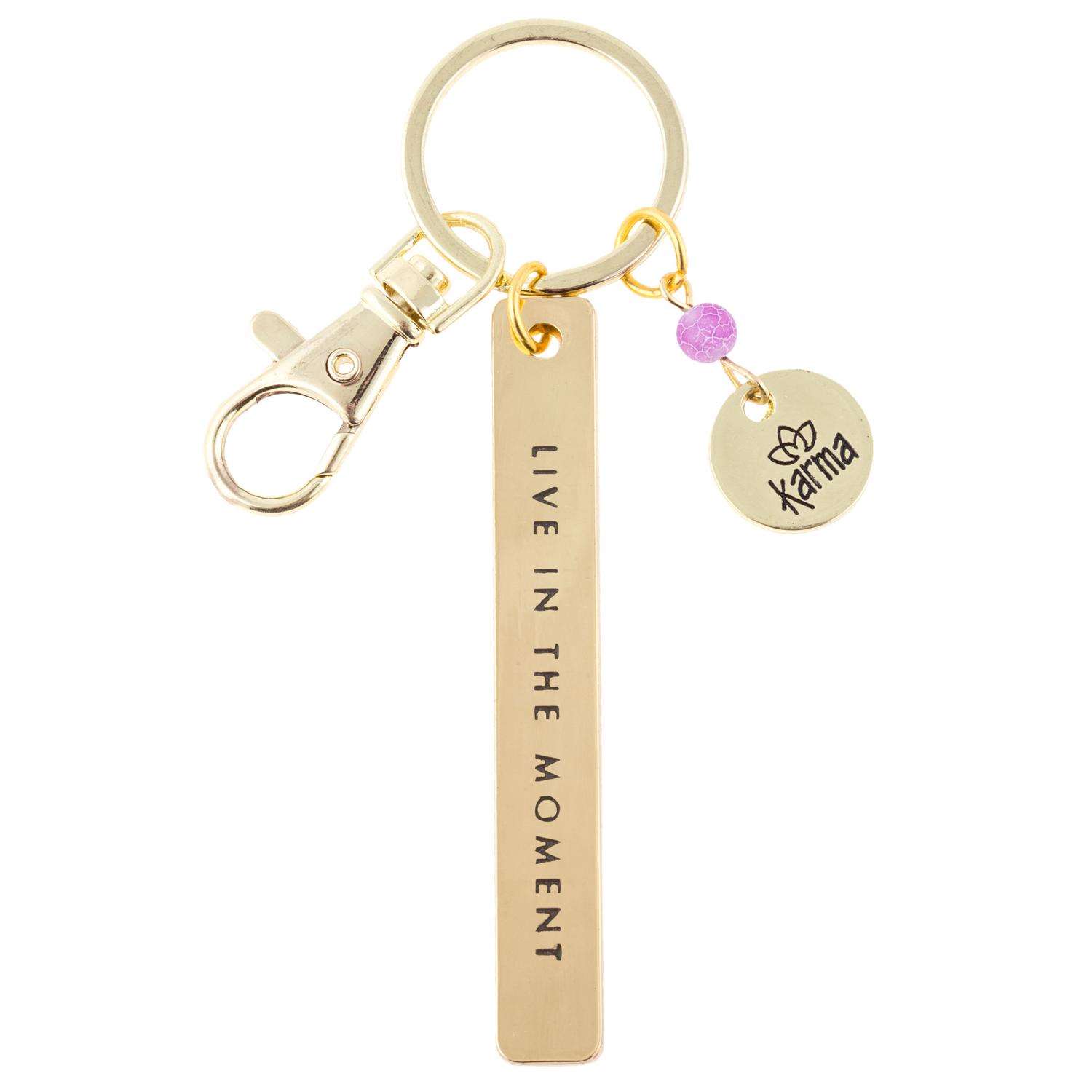 Karma Gifts Live in the Moment Sentiment Keychain Metal 1 pk - Ace Hardware