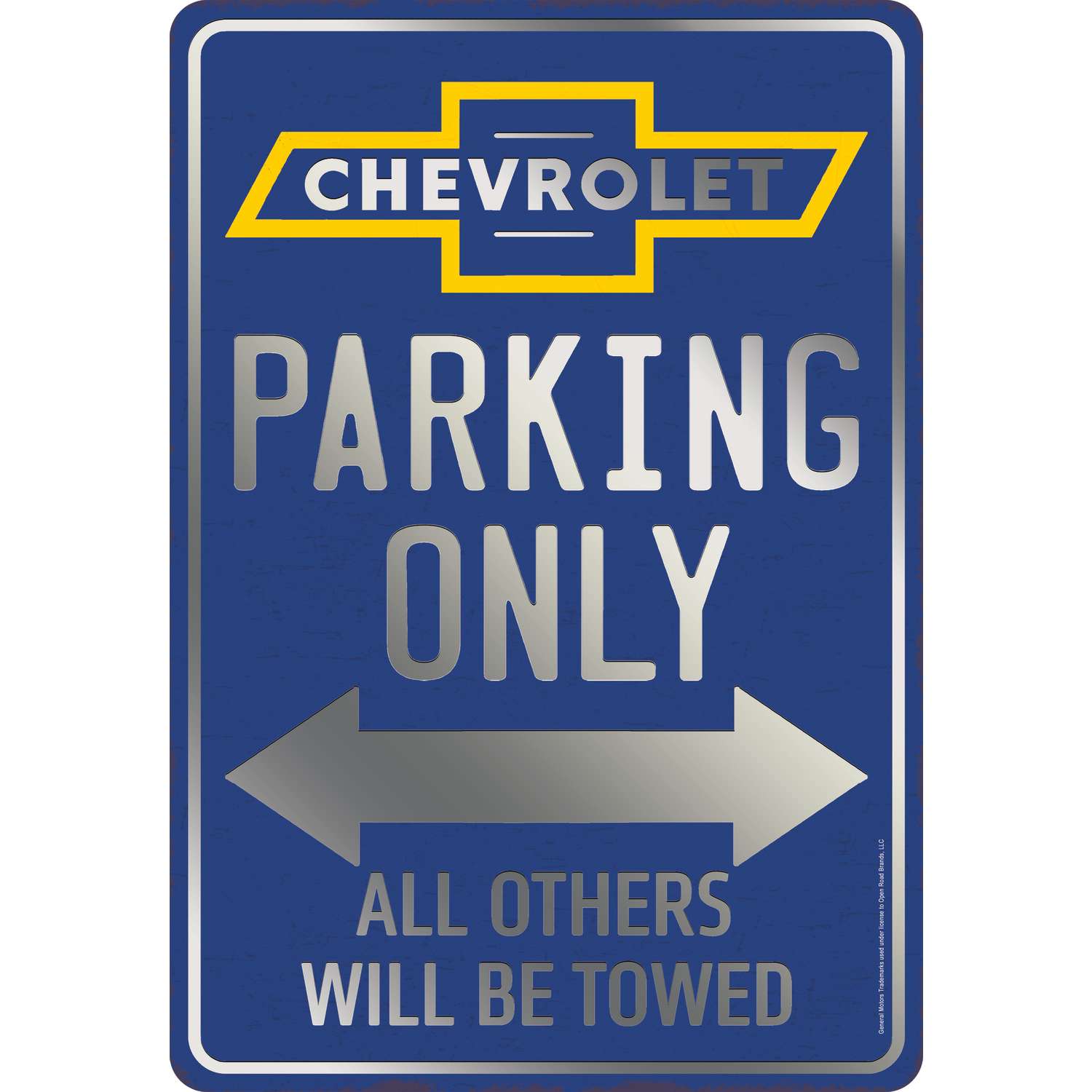 Open Road Brands Chevrolet Parking Only Sign Tin 1 pk - Ace Hardware