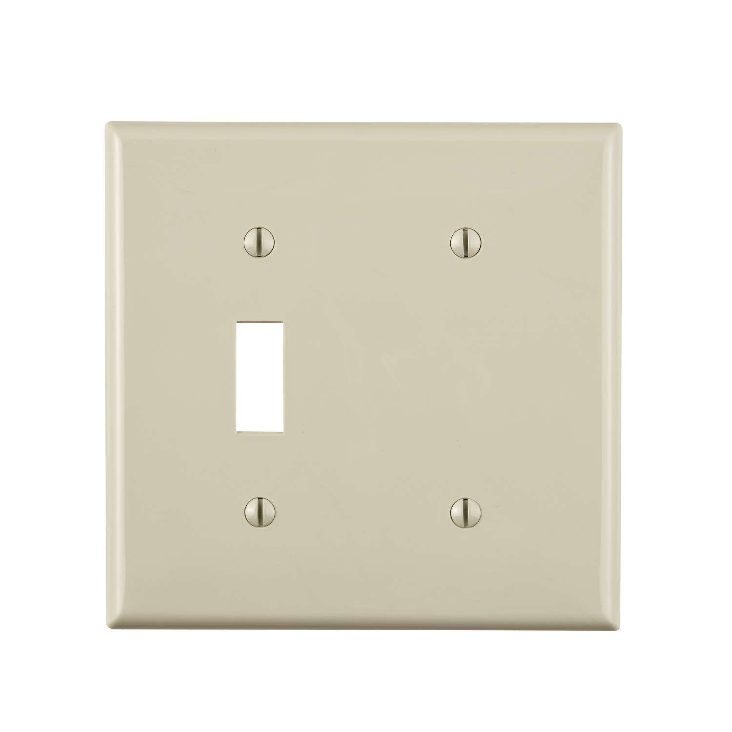 Leviton Light Almond 2 gang Thermoplastic Nylon Blank Wall Plate 1 pk ...