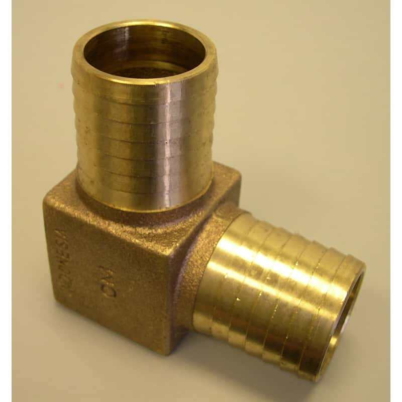 Campbell 1-1/4 in. Insert X 1-1/4 in. D Insert Red Red Brass Elbow Mfr ...