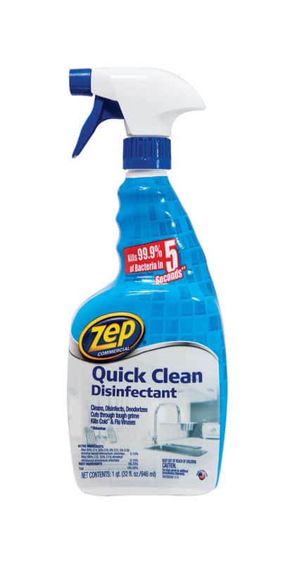 Zep Quick Clean Fresh Scent Disinfectant 32 oz 1 pk Mfr# ZUQCD32 - Ace ...