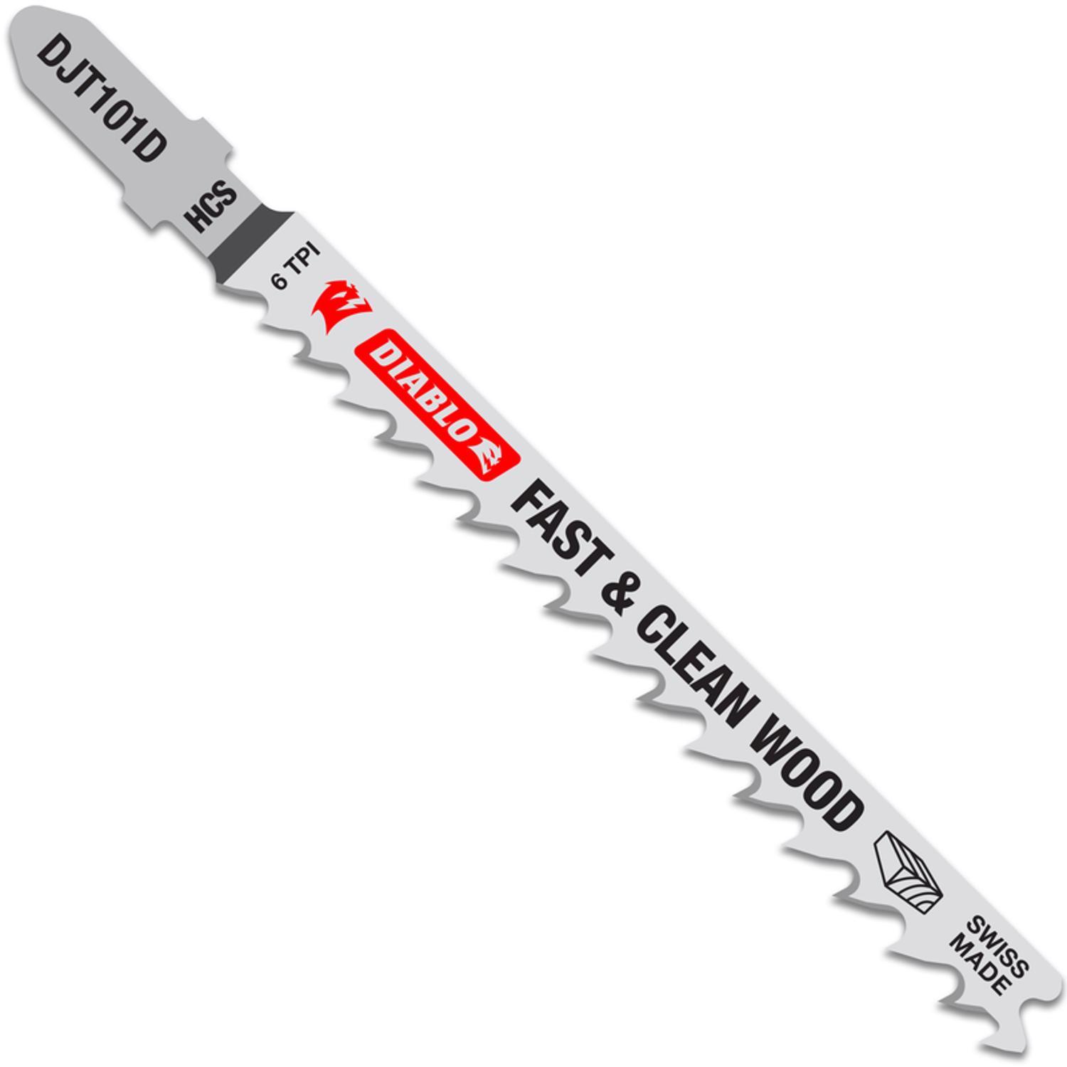 Diablo 3 5 8 in. Bi Metal T Shank Plexiglass Jig Saw Blade 13 TPI 5 pk Mfr DJT102BF5 Ace Hardware