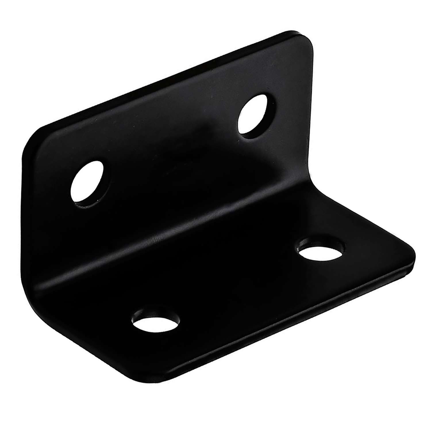 Hampton 1-5/8 in. H X 3 in. W X 1/8 in. D Black Steel Wide Corner Brace ...