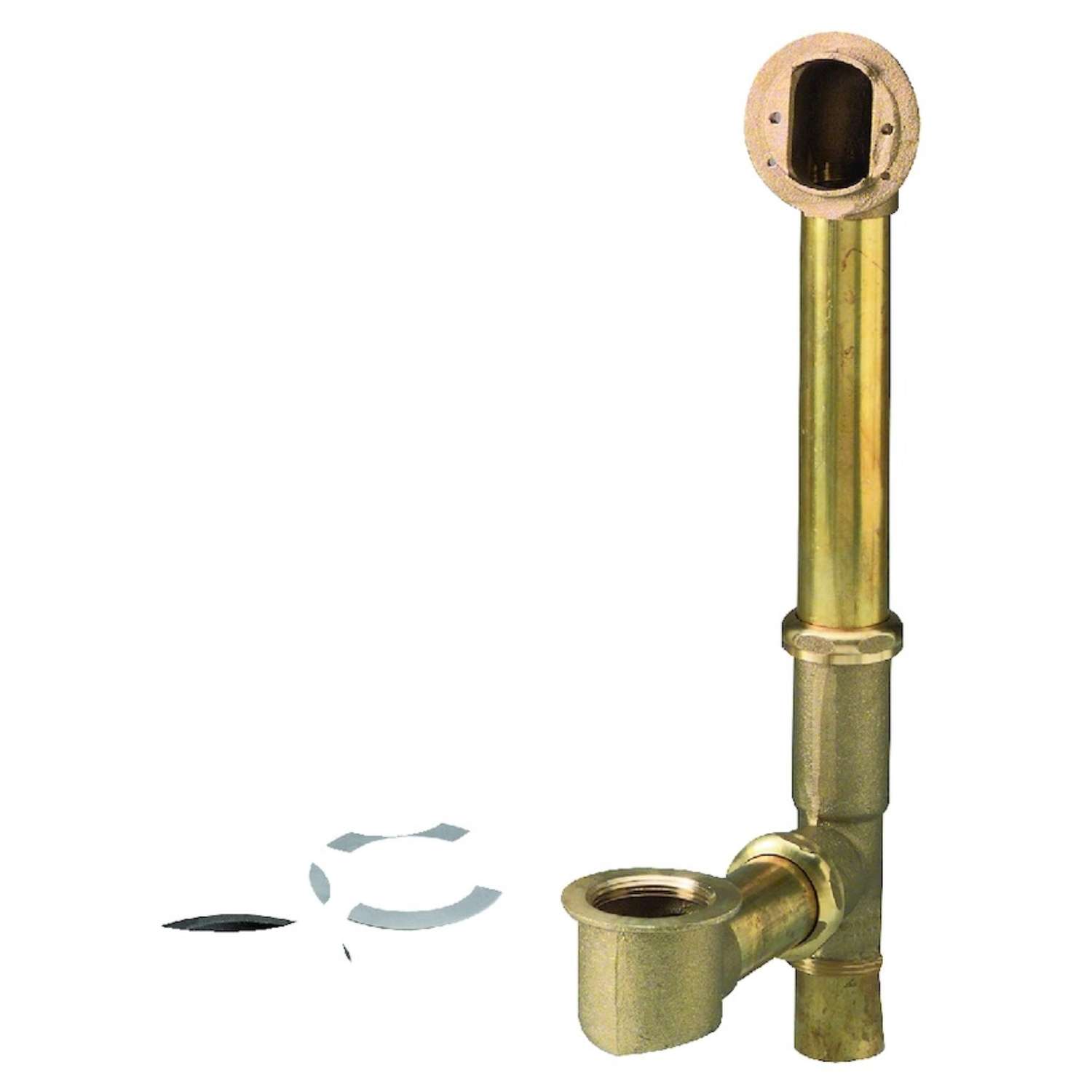 Keeney Foot Lok Stop 1-1/2 in. D Chrome Brass Bath Drain - Ace Hardware