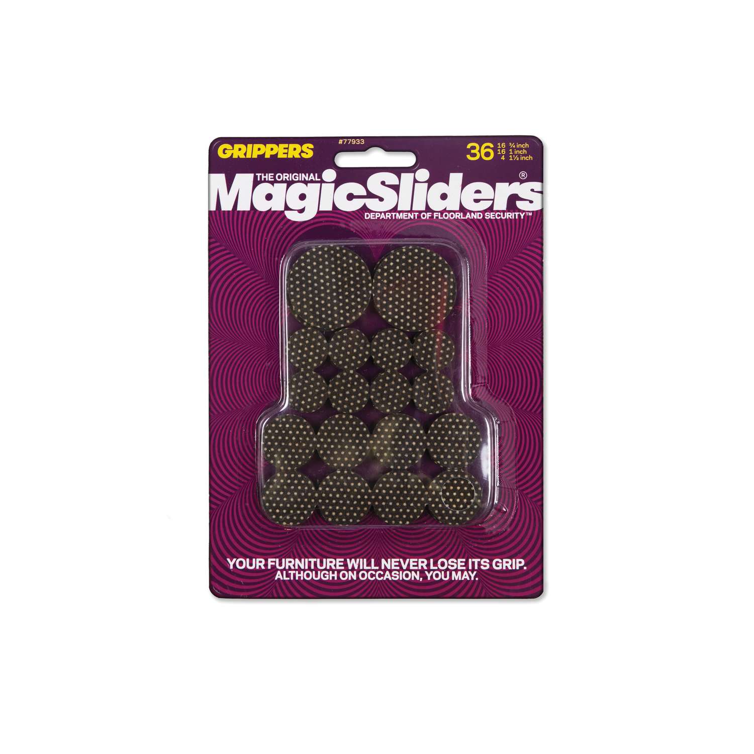 Magic Sliders Nylon Self Adhesive Gripper Pad Black Round 1 pk - Ace ...