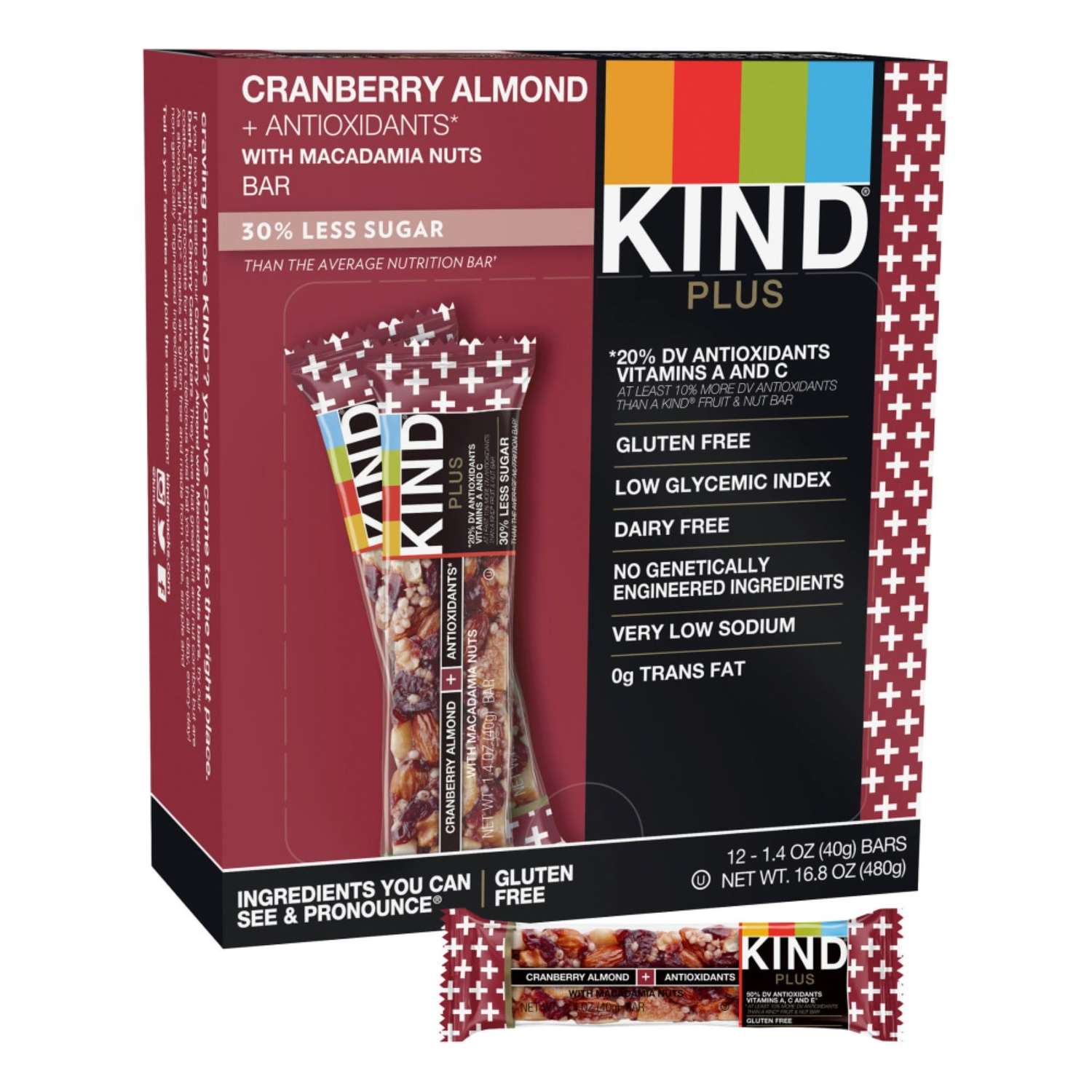 Kind Almond/Cranberry Nut Bar 1.4 oz Boxed - Ace Hardware
