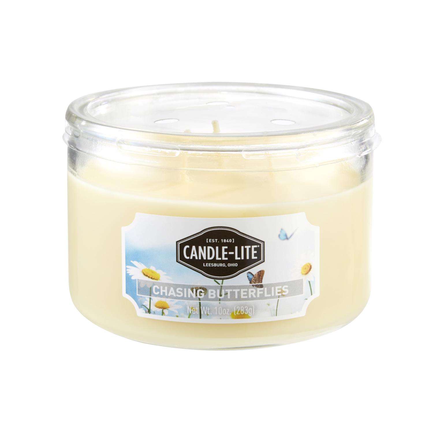Candle-Lite Yellow Chasing Butterflies Scent Candle 10 oz - Ace Hardware
