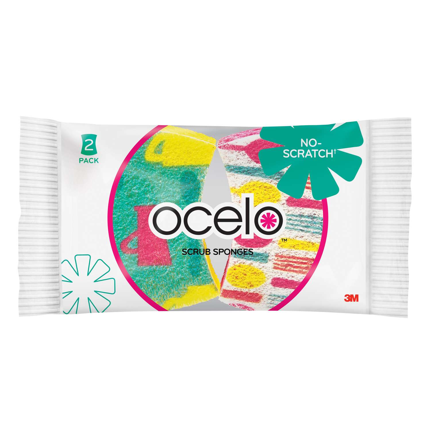 Scotch-Brite Ocelo Delicate, Light Duty Scrubber Sponge For Non-Scratch ...