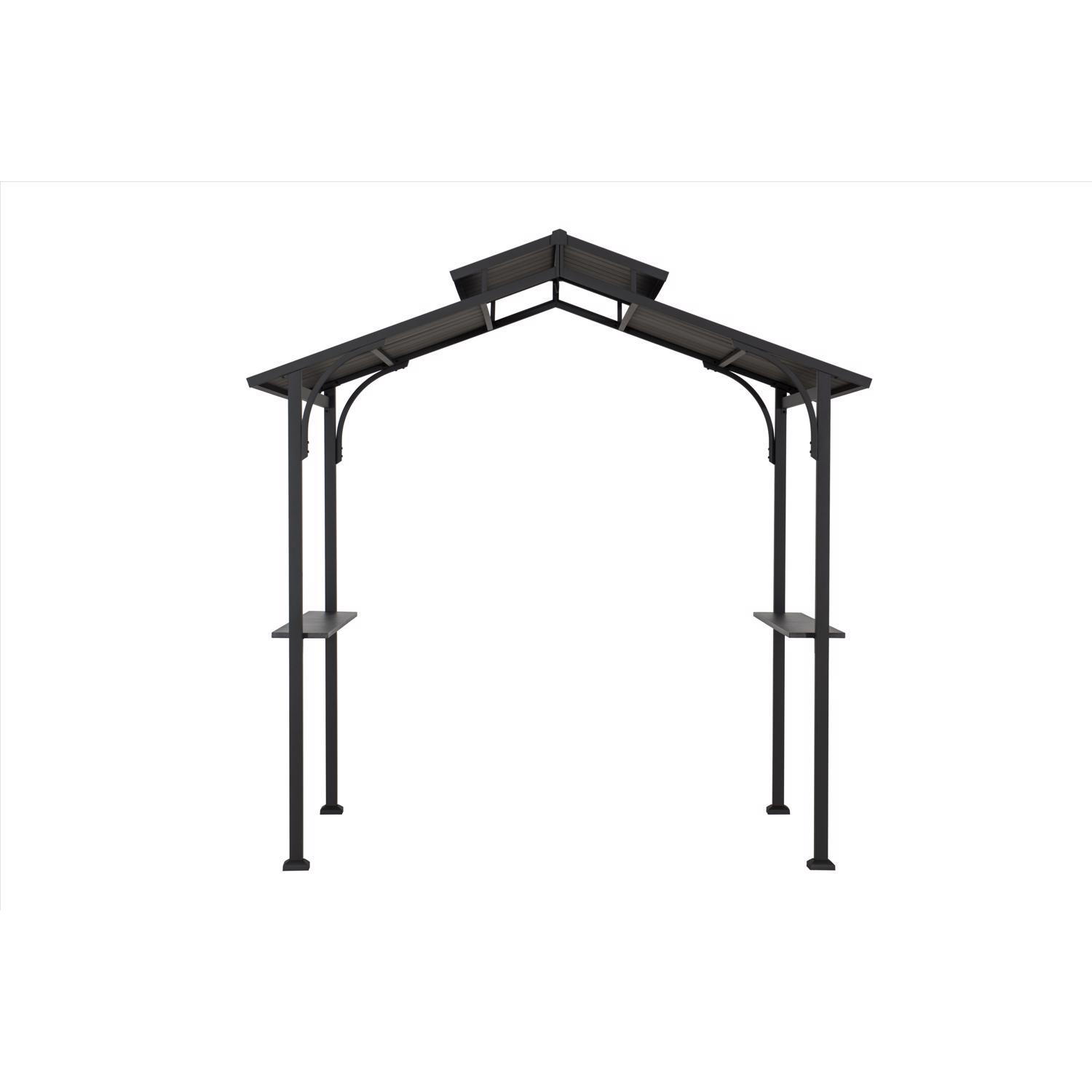 Living Accents Steel Pyramid Grill Gazebo 8 ft. H X 8 ft. W X 5 ft. L ...