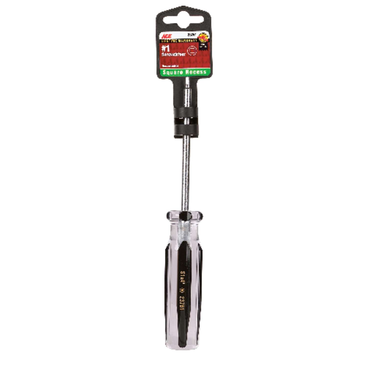 Ace No. 1 X 4 in. L Square Recess Screwdriver 1 pc - Ace Hardware