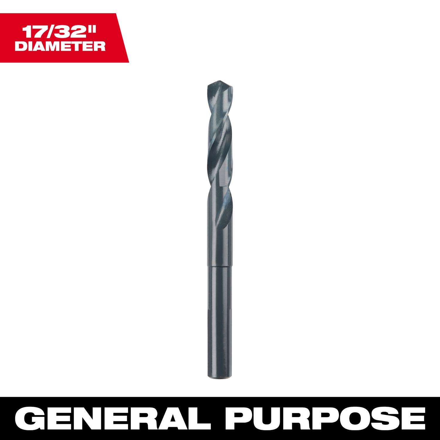 Milwaukee Thunderbolt 17/32 in. X 6 in. L Drill Bit 3-Flat Shank 1 pc ...