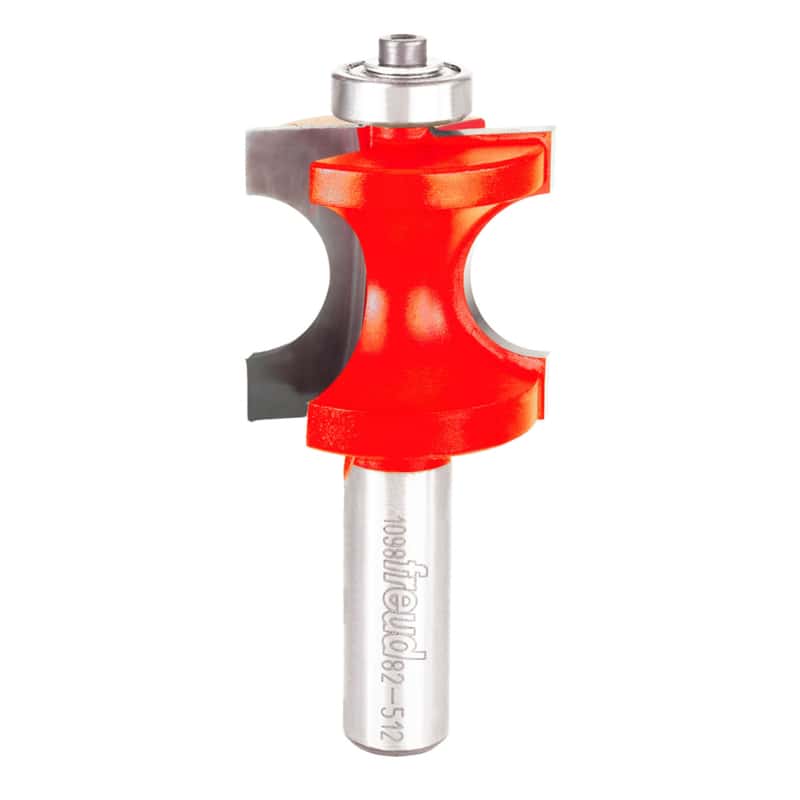 Freud 1-3/8 in. D X 3/8 in. X 3-1/4 in. L Carbide Half Round Router Bit ...