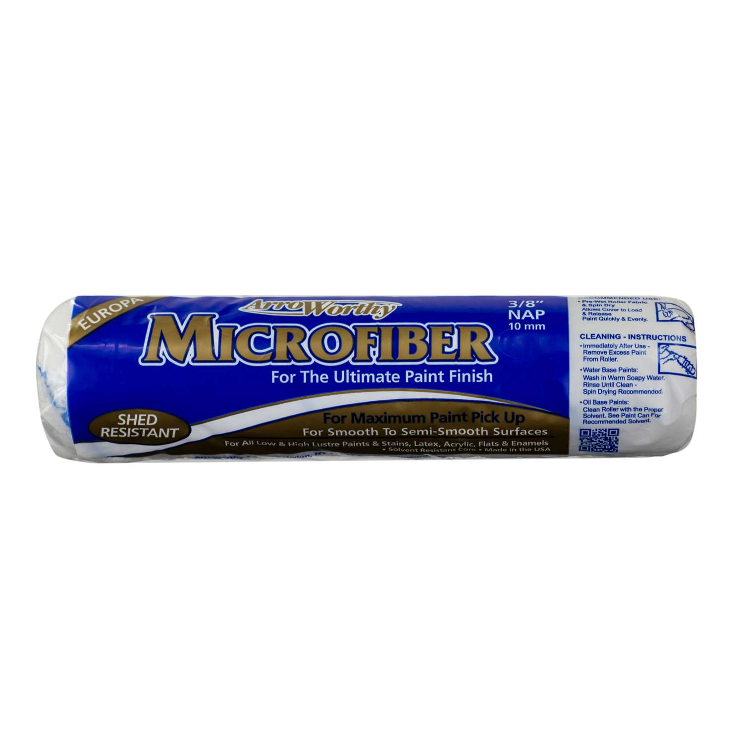 ArroWorthy Microfiber 9 in. W X 3/8 in. Paint Roller Cover 1 pk - Ace ...